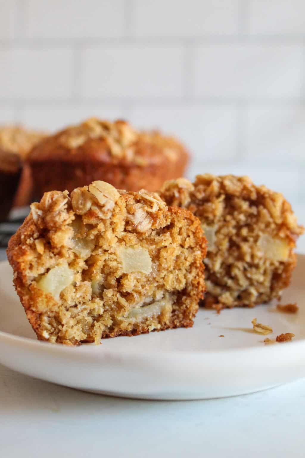 Easy Gluten-Free Oatmeal Apple Muffins Recipe - Zest for Baking